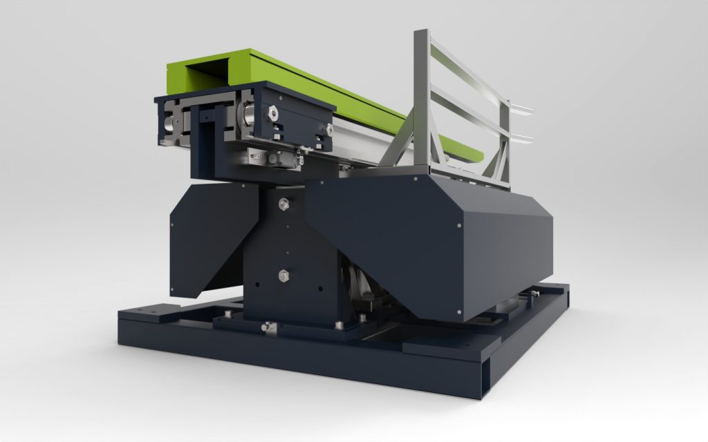 Eccentric lifting device with special telescopic fork