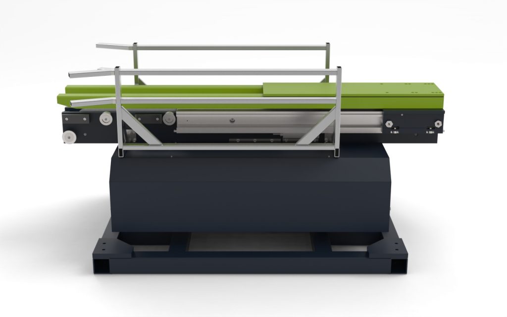 Eccentric lifting device with special telescopic fork